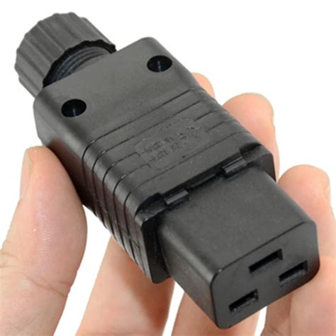 IEC C A Power Cord Connector Black PDU IEC C Rewirable