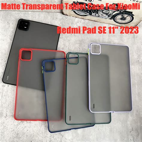 เคสฝาหลงสดานใสสำหรบ Redmi Pad SE 2023 11นว Casing Tablet สำหรบ Xiaomi Redmi Pad SE 11