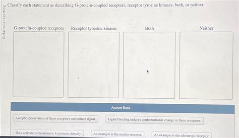 Solved An Classify Each Statement As Describing