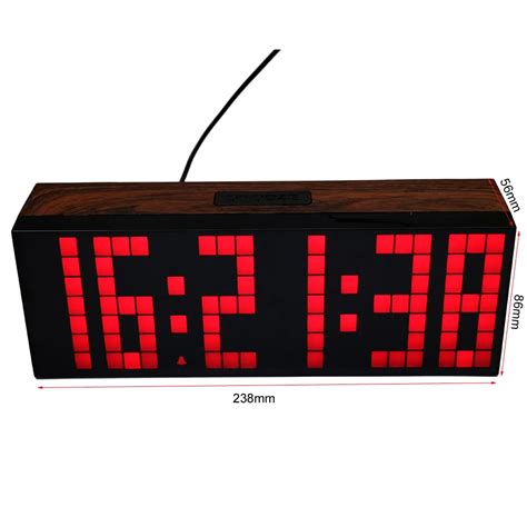 Aliexpress Buy Big Font Led Digital Alarm Temperature Calendar Wall Clocks Countdown Timer