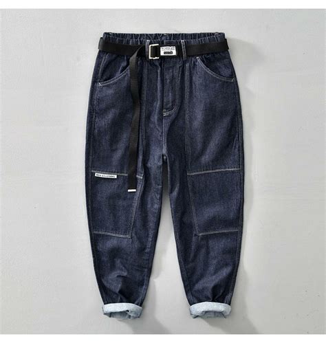 남자 배기 청바지 진청 허리밴딩 E51 티몬