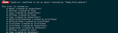 TypeError Undefined Is Not An Object Evaluating Theme Fonts Medium