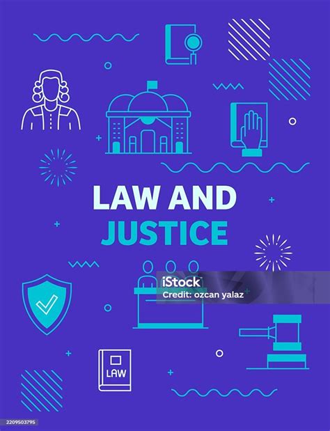 벡터 일러스트 레이 션 법과 정의 개념 세트 웹 페이지 배너 포스터 인쇄 등을 위한 디자인 벡터 일러스트레이션 Law And Justice Polish Political