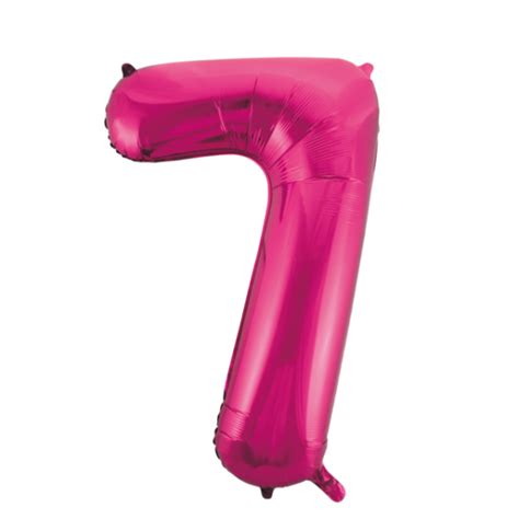 Cijfer Folieballonnen Roze 86cm Evers Springkussens