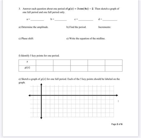 Solved Answer Each Question About One Period Of Chegg Com
