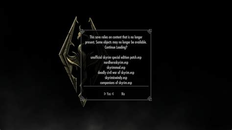 Whenever I Load My Game The Following Mods Have Been Disabled When I Enable Then Again They