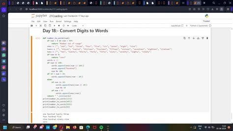 Annapureddy Soniya On Linkedin Eternatek Day 18 Convert Digits To Words Converts Numeric