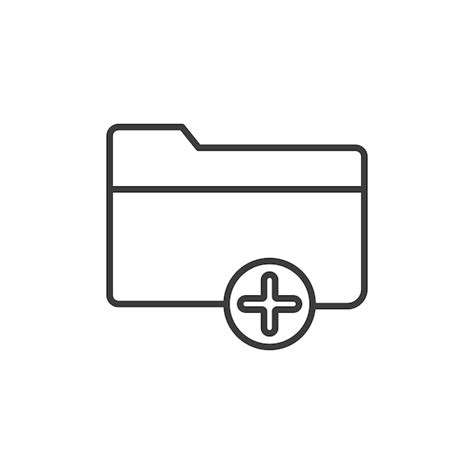premium vector add folder icon set new file vector symbol create new