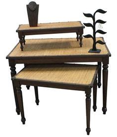 Tables At Barr Display Store Fixtures Craft Set Wood Display Barr Nesting Tables Outdoor