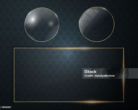투명 한 배경에 유리 접시 눈부심과 빛아크릴과 유리 질감 투명 유리 배너입니다 사실적인 반사와 유리로 만든 명확한 간판 0명에 대한 스톡 벡터 아트 및 기타 이미지 Istock