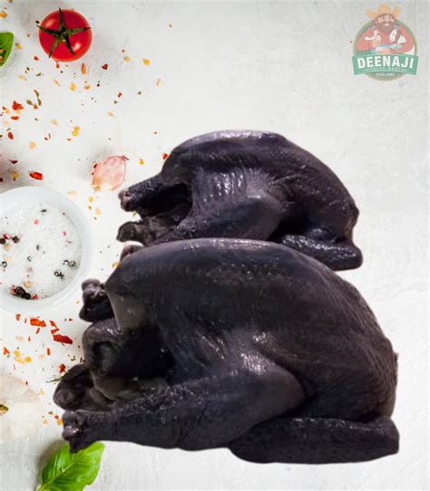 Kadaknath Country Chicken Whole Cleaned Skinless Deenaji