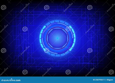 abstract dark blue technology background design vector illustration stock illustration
