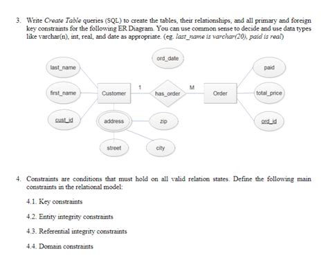 Solved 3 Write Create Table Queries Sql To Create The