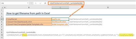 How To Get Filename From Path In Excel
