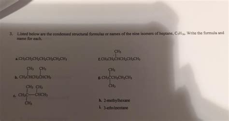 Heptane Condensed Structural Formula