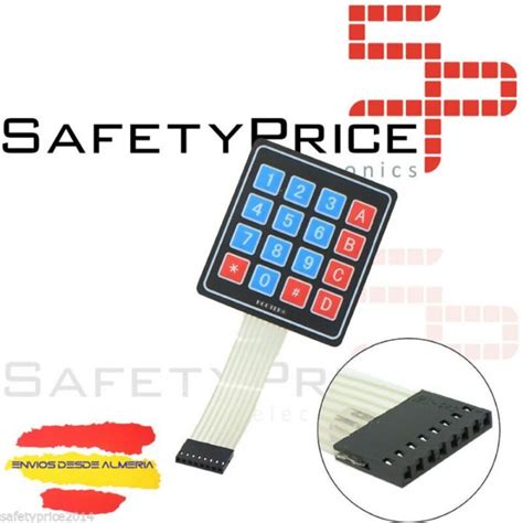 Teclado Membrana 4x4 16 Teclas Matrix Keypad Keyboard Key Arduino