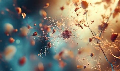 Microscopic View Of Intricate Cellular Structures Showcasing Organic