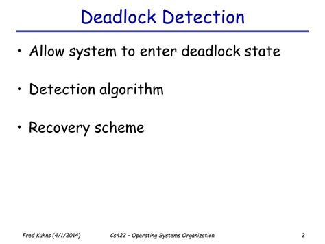 Ppt Concurrency Deadlock Detection Powerpoint Presentation Free Download Id 631891