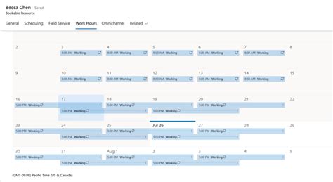 Introducing Multiple Recurrence Support For The Work Hour Calendar In Universal Resource
