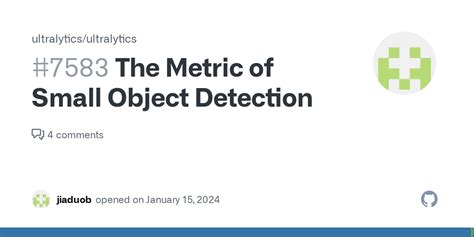 The Metric Of Small Object Detection · Issue 7583 · Ultralytics
