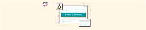 Comm Command In Linux Scaler Topics Comm Command In Linux Scaler Topics