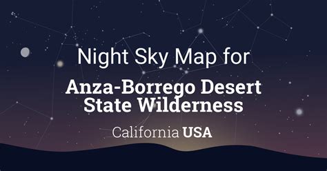 Night Sky Tonight Visible Planets In Anza Borrego Desert State Wilderness