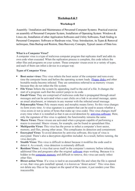 workshop 8and9 summary computer science workshop 8 and 9 workshop