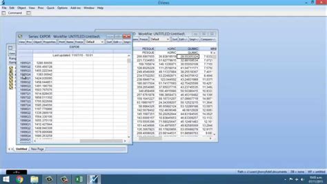 Manejo Del Eviews 9 Español Youtube