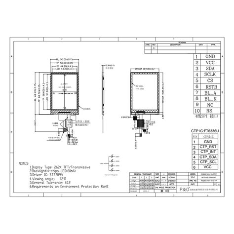 Polcd 240x320 Tft Lcd Capacitive Touchscreen St7789v 2 8 Tft Lcd Shield