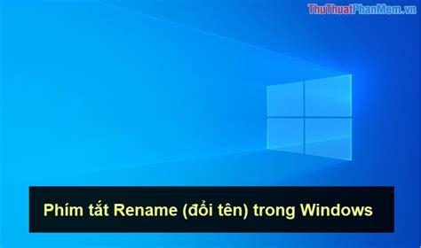 Rename Keyboard Shortcut Rename In Windows