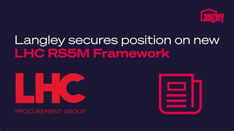 Exciting News Langley Joins The Lhc Rs5m Framework