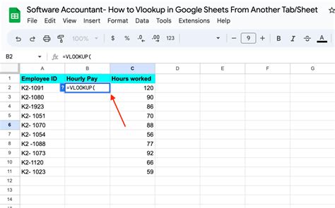 How To VLOOKUP In Google Sheets From Another Tab Sheet