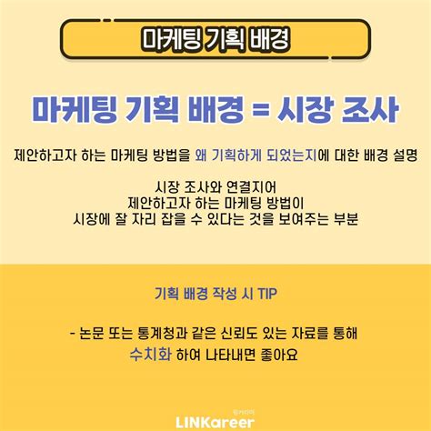 마케팅 공모전 기획서 모르겠으면 일단 이거 먼저 써 마케팅 기획서 작성법 ☆ 링커리어 커뮤니티
