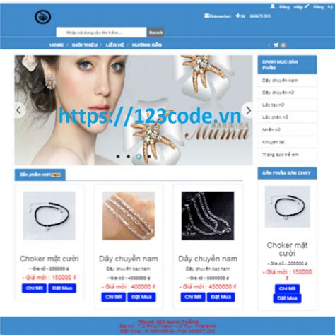Tải Source Code đề Tài Website Quản Lý Bán Hàng đồ Trang Sức Aspmet