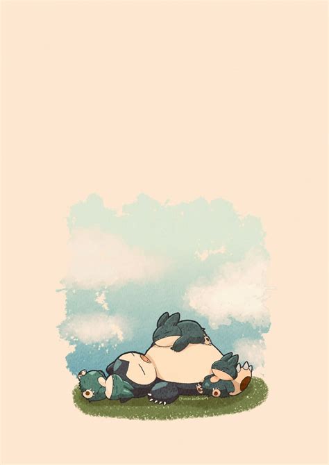Snorlax And Munchlax Pokemon Drawn By Zozozoshion Danbooru