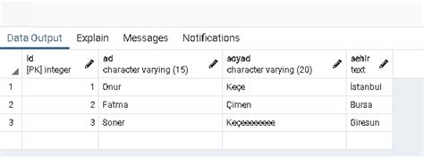 C Postgresql Crud İşlemleri Select İnsert Delete Update Database