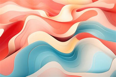 Premium Photo 3d Abstract Wavy Background Dynamic Effect