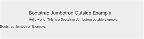 Bootstrap Jumbotron W3schools