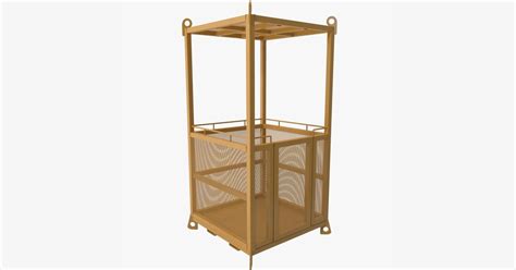 Mobile Rectangular Lattice Structure On Wheels 3d Incl Bars And Legs