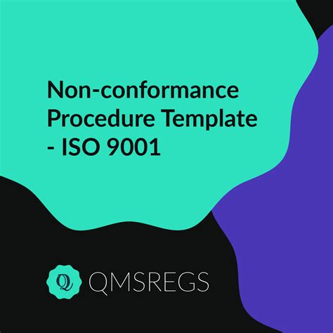 Iso 9001 Non Conformance Procedure Template