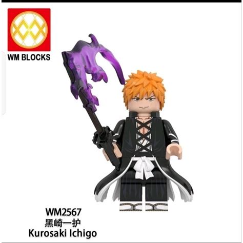 Jual Mainan Brick Action Figure Anime Jepang Shounen Comics Bleach Zaraki Kenpachi Kurosaki