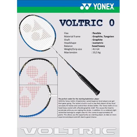 Yonex Voltric 0 Raket Badminton Bulutangkis Original Lazada Indonesia