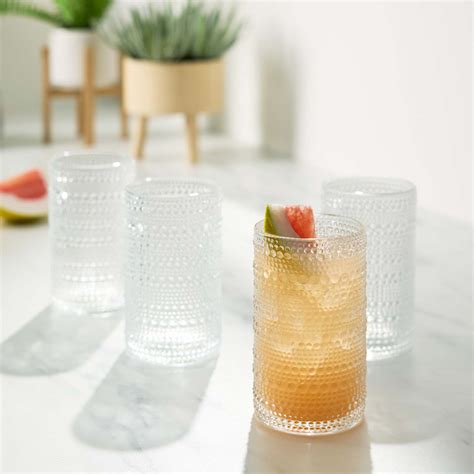 Clear Spectra Highball Glasses Set 4 At Home