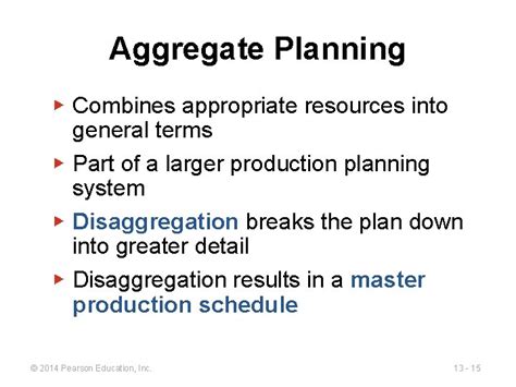 Aggregate Planning And SOP Power Point Presentation