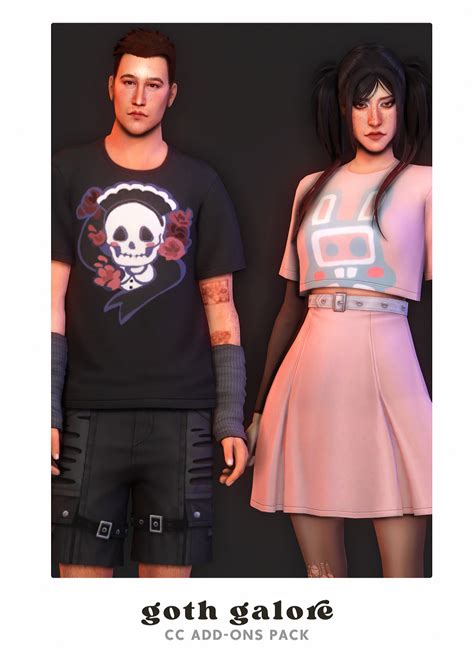 Adrienpastel — 📑 Goth Galore Kit Cc Add Ons
