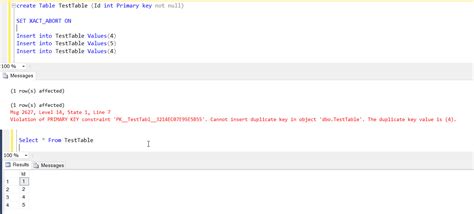 xact abort in sql server sqlzealots