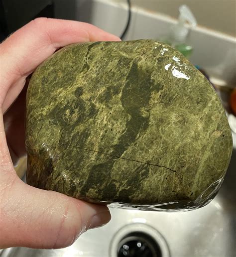 Epidote Technically Unakite I Guess But The Feldspar Is Only About 5 Of The Visible Surface