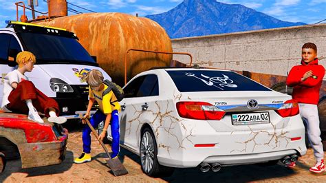 ОПЕРСКАЯ ЕЗДА В Gta 5 НАШЛИ НА СВАЛКЕ ОПЕРСКУЮ Toyota Camry 3 5 ПЕРЕОДЕЛИ КАМРИ V50 В V55 🌊