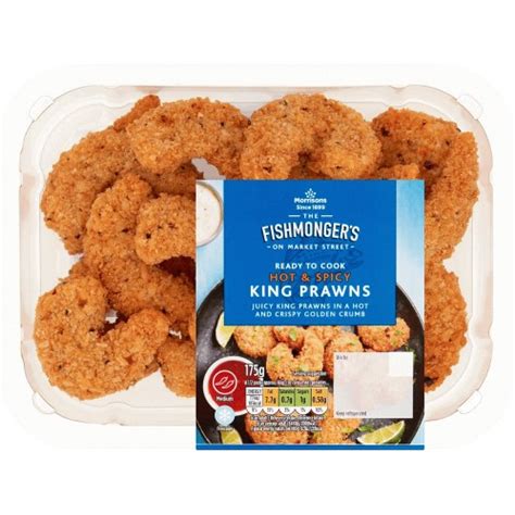 Morrisons Market St Hot And Spicy Breaded King Prawns 175g Compare