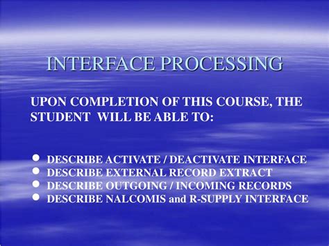 PPT INTERFACE PROCESSING PowerPoint Presentation Free Download ID 466704